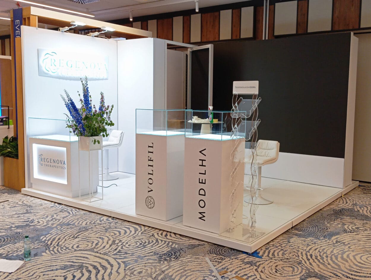 Beauty trade show booth in Poland | Modular exhibition stand design